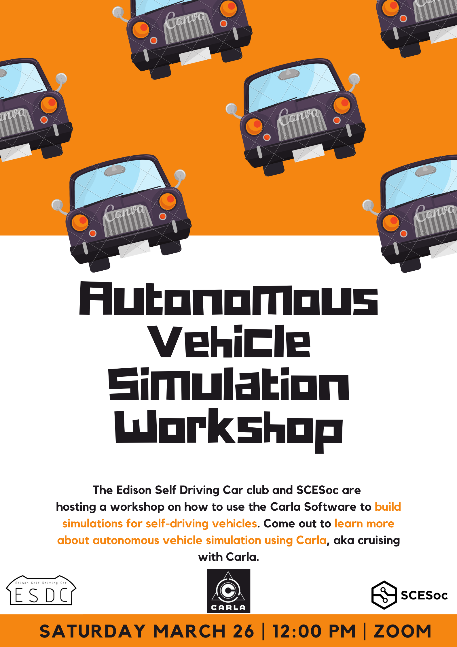 Autonomous Vehicle Simulation Workshop – SCESoc